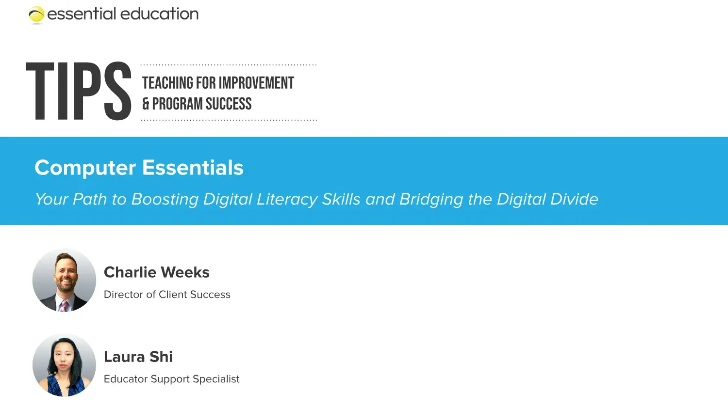 TIPS Live Training Webinars | Essential Education